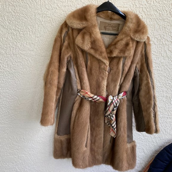 JOSKE'S | Jackets & Coats | Luxury Mink Coat Sz M Genuine Mink Leather ...